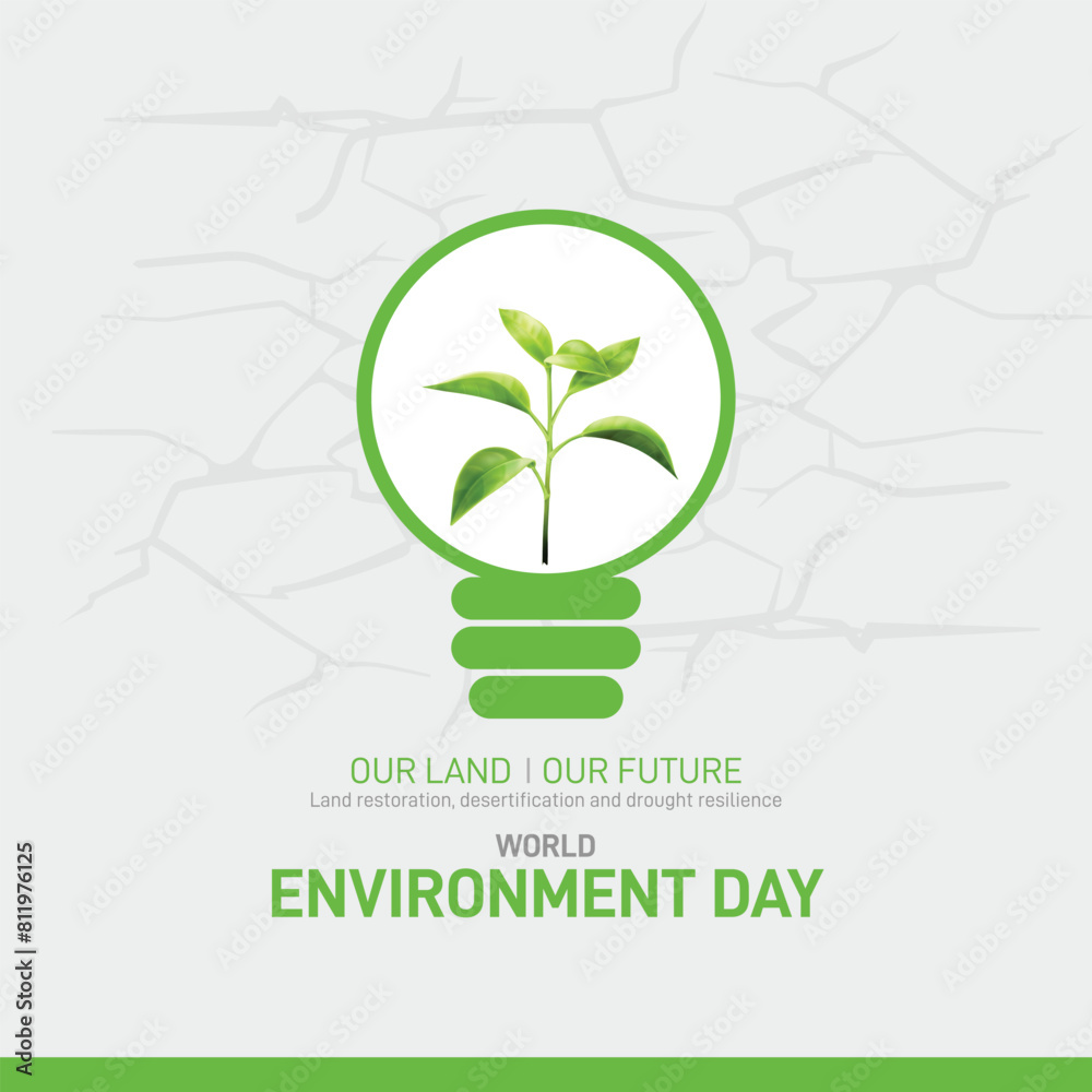 World Environment Day 2024 concept - Land restoration, desertification ...
