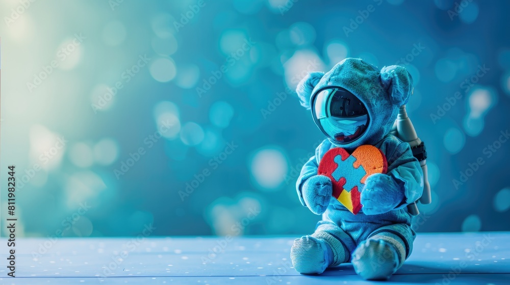 Celebrating World Autism Awareness Day with a charming blue plush ...