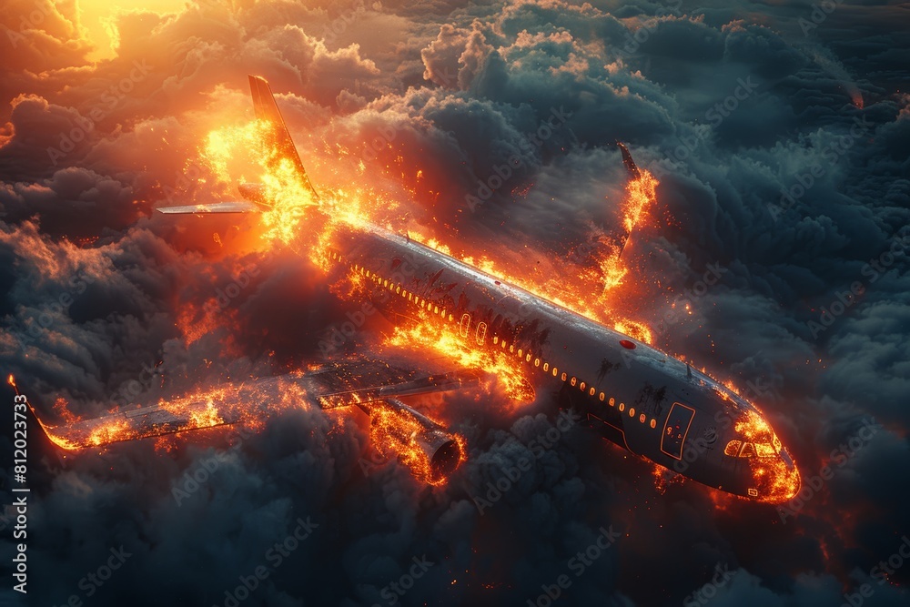 Blazing aircraft in the sky: illustrating the urgency of aviation ...