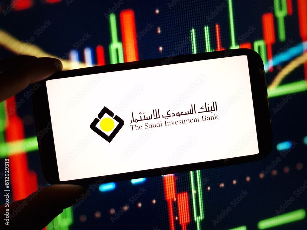 Konskie, Poland - May 11, 2024: Saudi Investment Bank company logo ...