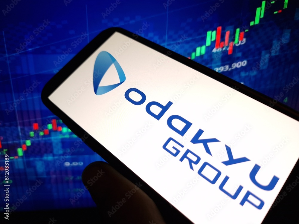 Konskie, Poland - May 11, 2024: Odakyu Electric Railway company logo ...