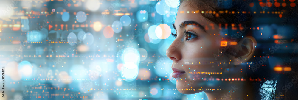 Empowering Women in Technology: Photo Realistic Concept of a Tech ...