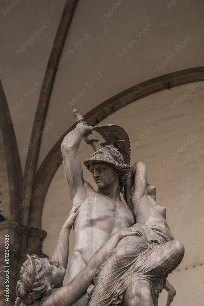 Pio Fedi's 'Rape of Polyxena' stands amidst Renaissance masterpieces in ...