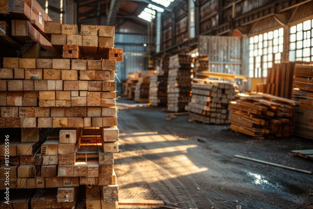 Construction Lumber. Sustainable Timbering Material for Home ...