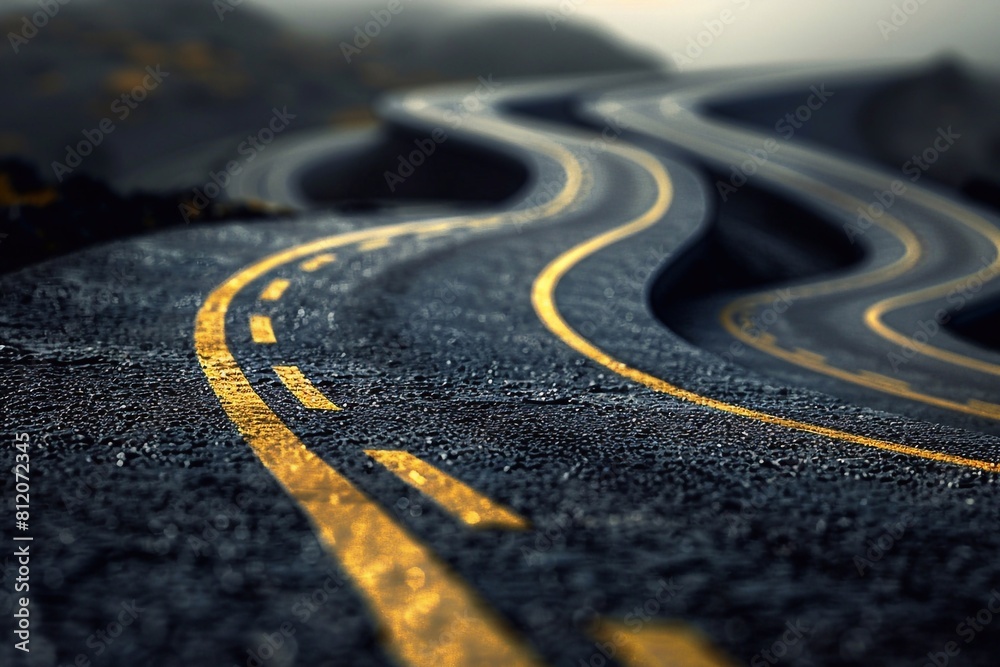 Transportation and Logistics: Abstract images of roads and routes that ...