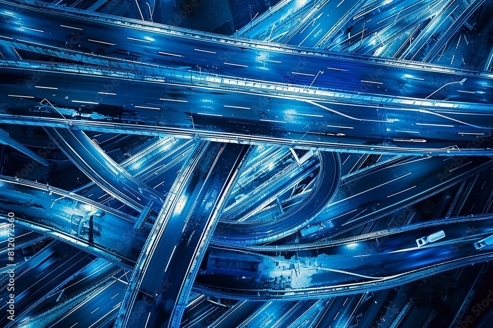 Transportation and Logistics: Abstract images of roads and routes that ...