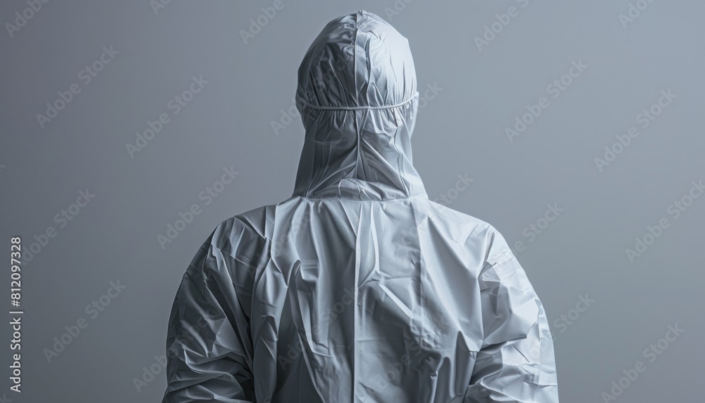 Highresolution image of a patients torso, wearing a navy blue hospital ...
