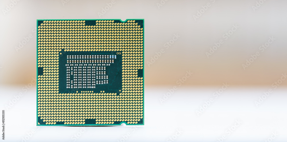 CPU Central Processing Unit or GPU microchip, also called a central processor, main processor ...