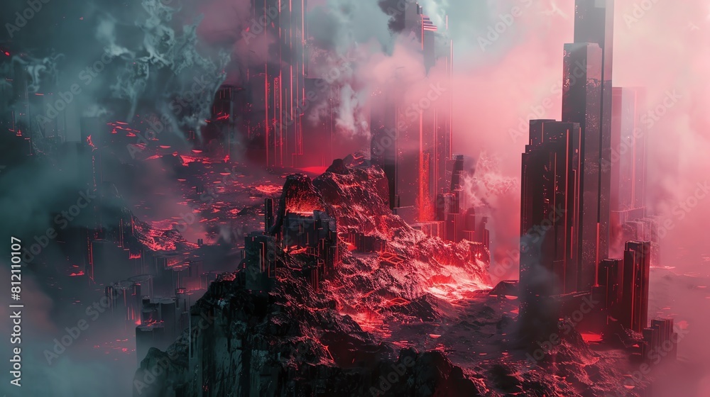 Craft a stunning visual narrative by combining dystopian visions with ...