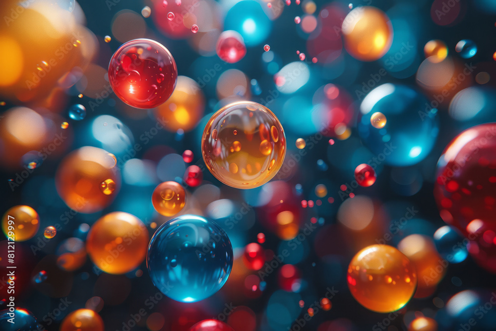 Conceptual image of gluon particles, depicted as the glue holding ...