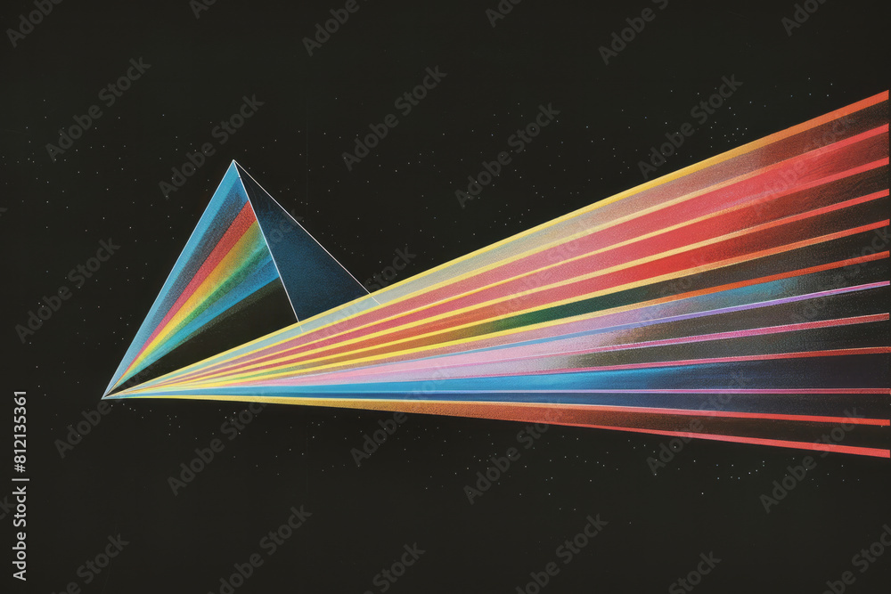 Diagram showing how a prism can be used in spectroscopy to analyze the ...