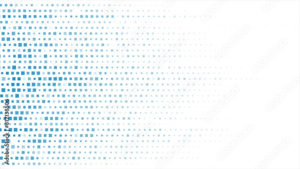 Bright blue small square dots abstract hi-tech background. Seamless ...