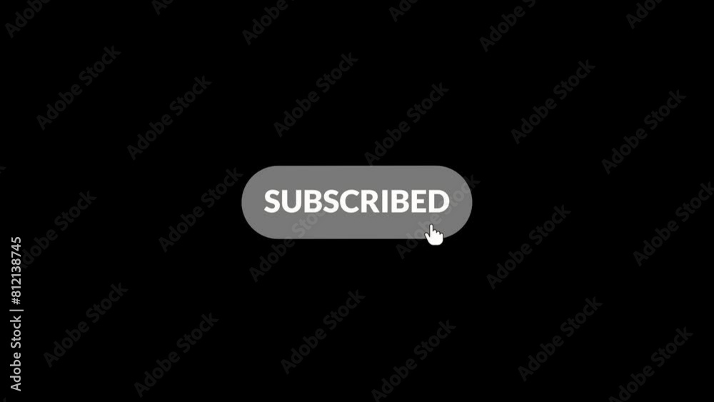 Subscribe button is being click by the cursor and changed color ...