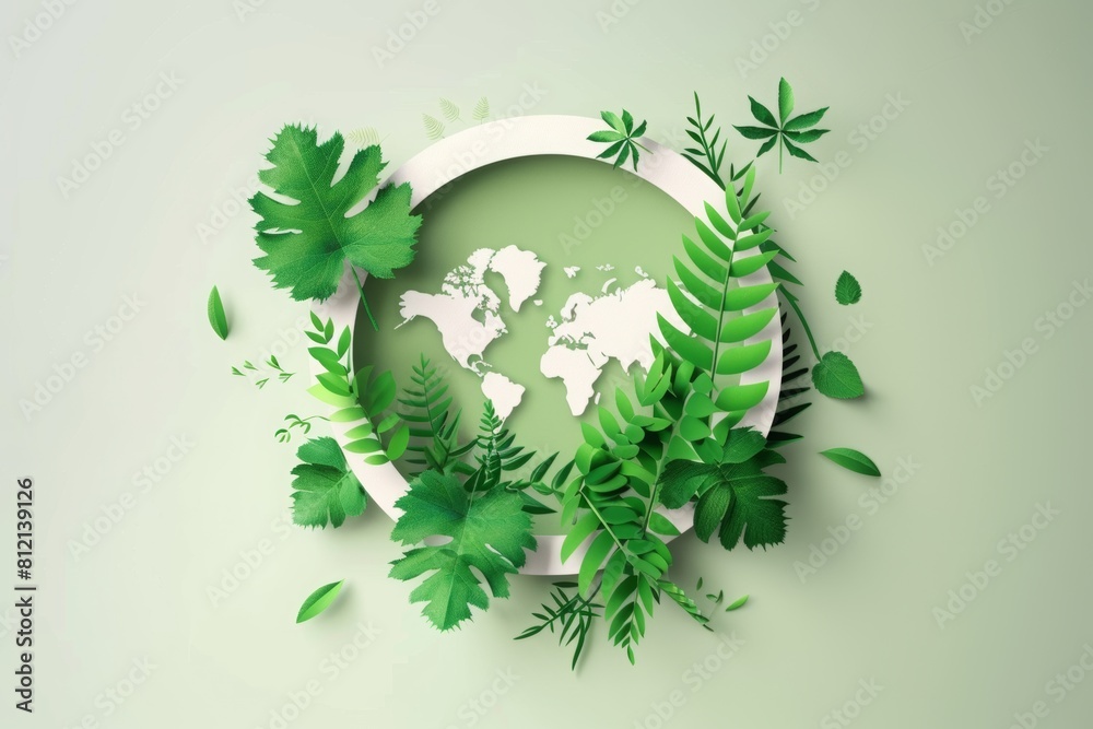 World environment day concept banner with text "5 June World ...