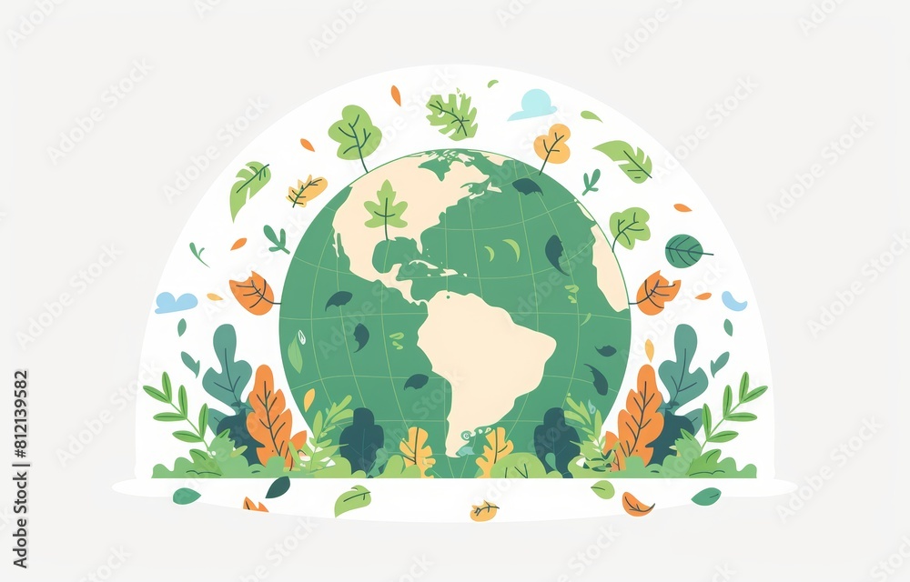 World environment day concept banner with text "5 June World ...