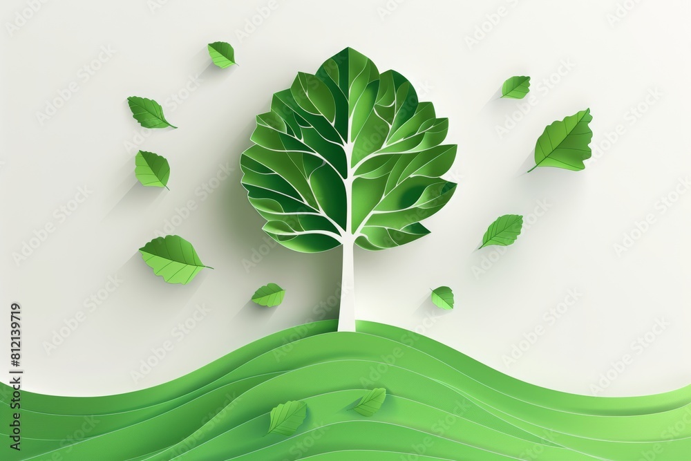 World environment day concept banner with text "5 June World ...