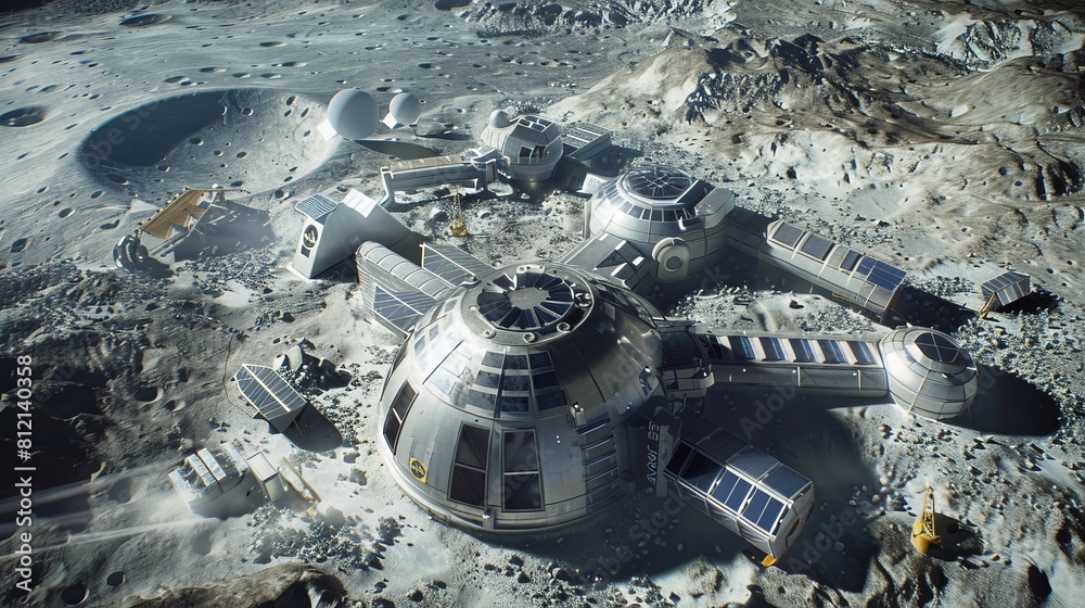 The future of space exploration is here. A new lunar colony is being ...