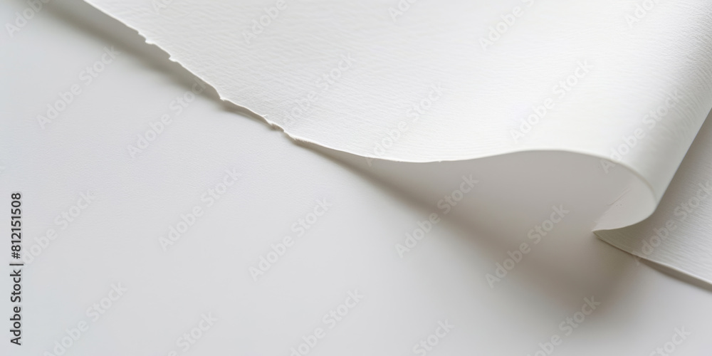 Page, texture and white paper or parchment, crease and pattern for ...