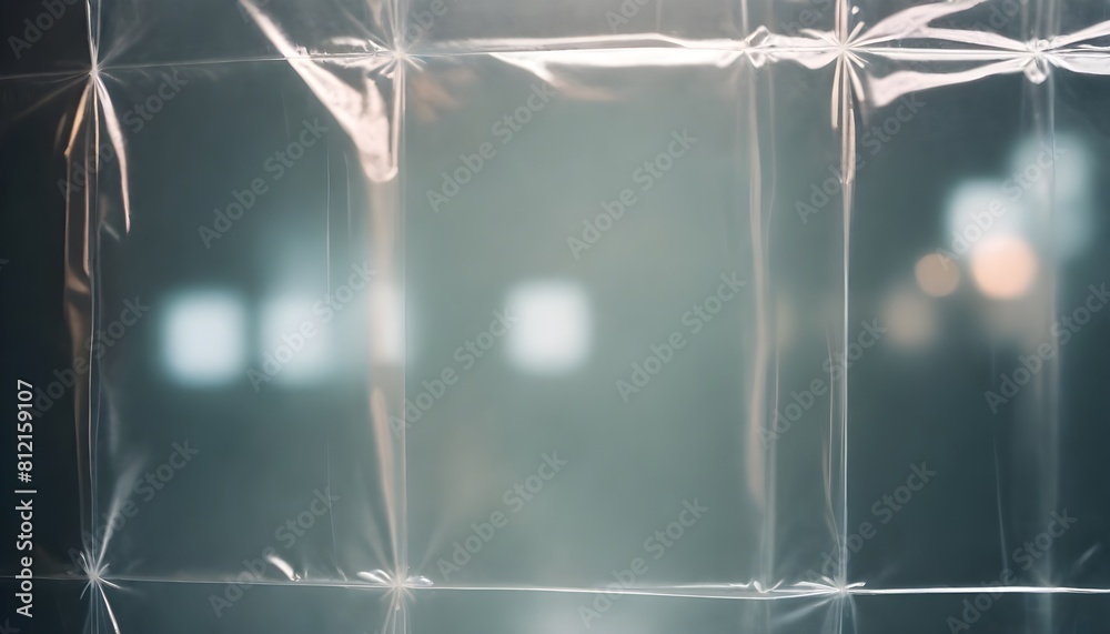 transparent plastic film wrap overlay texture background create with ai ...