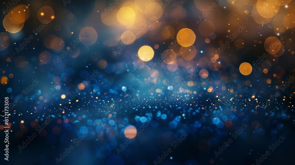 colorful blurred bokeh lights on navy blue background defocused glitter texture 4k wallpaper ...
