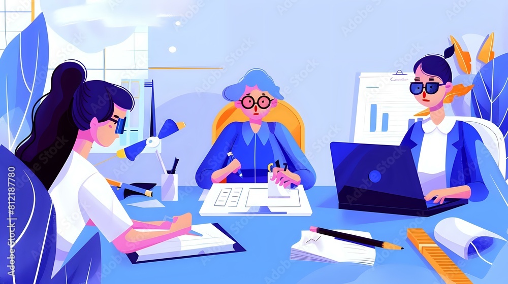 Accounting profession illustration depicting the complexities of the ...