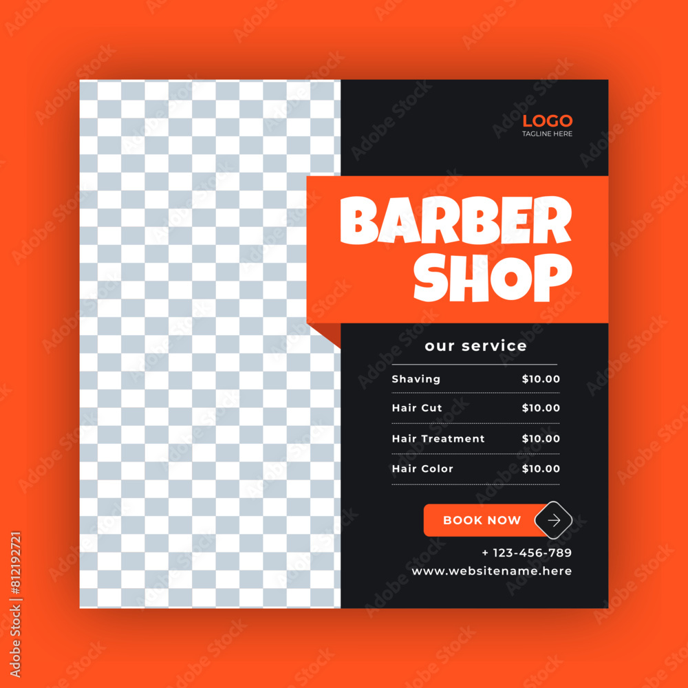 barber web banner, barber shop ads banner, barbershop flyer, barber ...