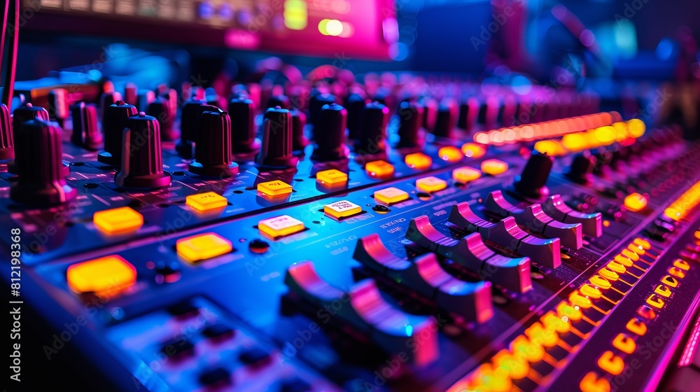 To create a visual representation of sound engineering and mixing, you ...