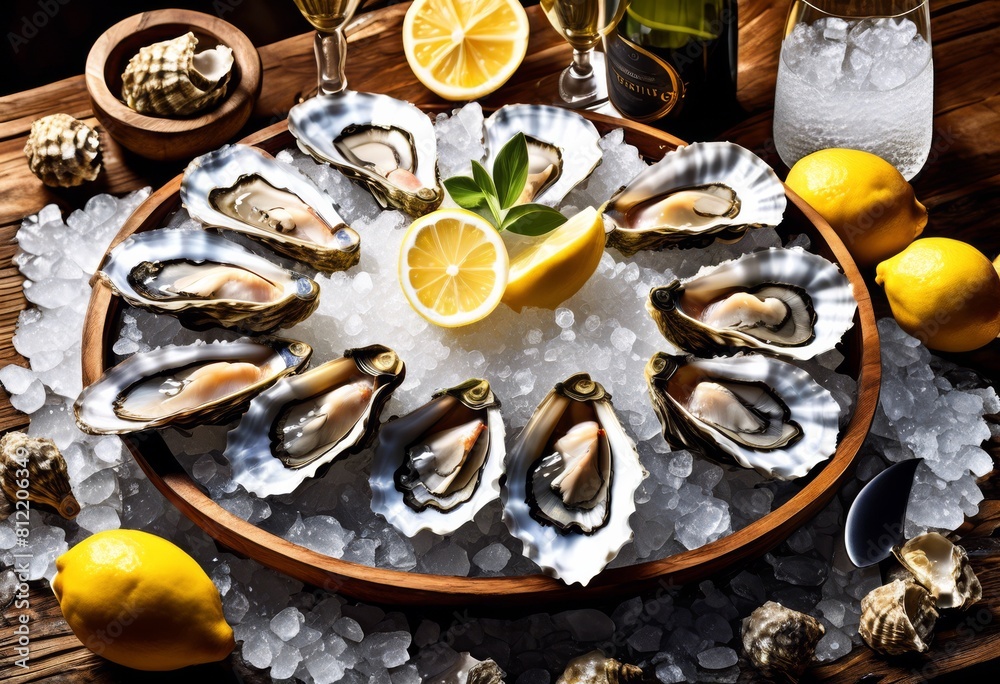 freshly shucked oysters ice ready enjoy, shell, seafood, appetizer, raw ... freshly shucked oysters ice ready enjoy, shell, seafood, appetizer, raw ...