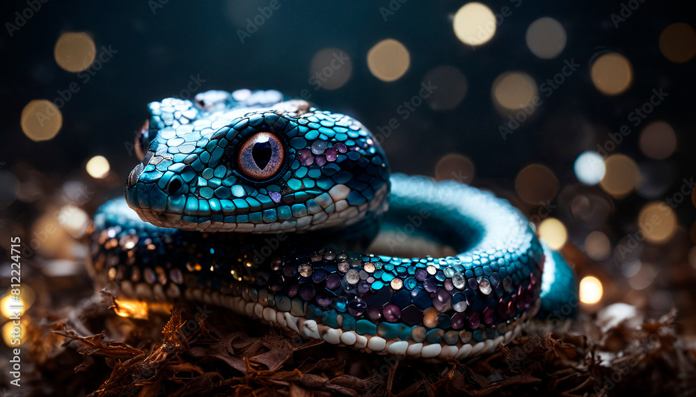 Chinese New Year 2025. Year of the Snake. Background with cute snake ...