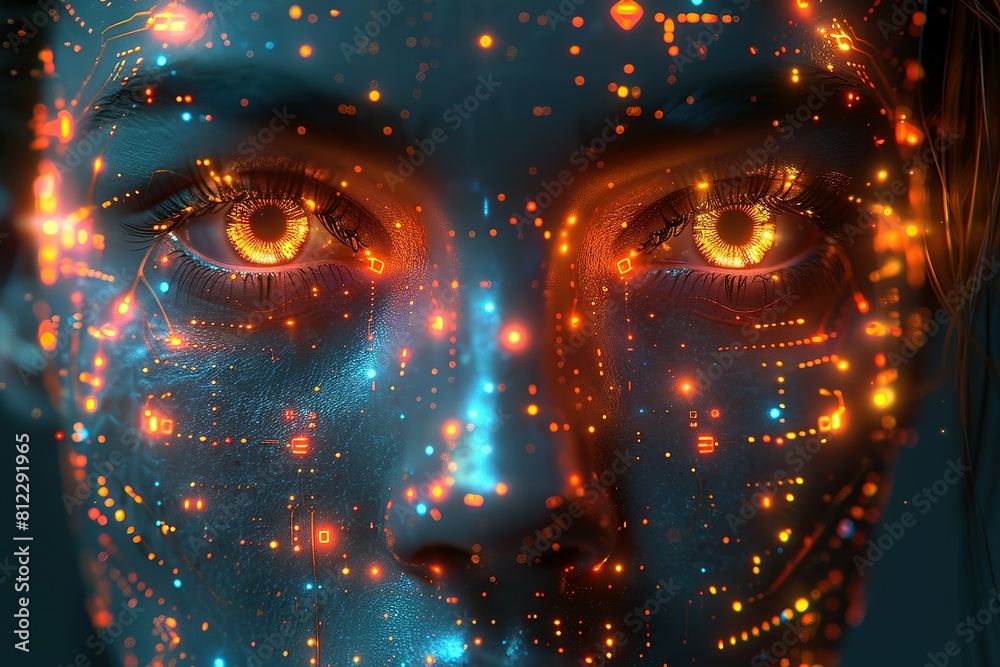 Ai Robot face, Artificial Intelligence robot, Businesses use artificial intelligence and deep ...