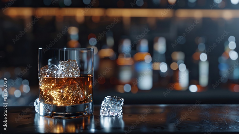 Classic Libation Illuminated Dramatically, Adorned with Orange Peel ...