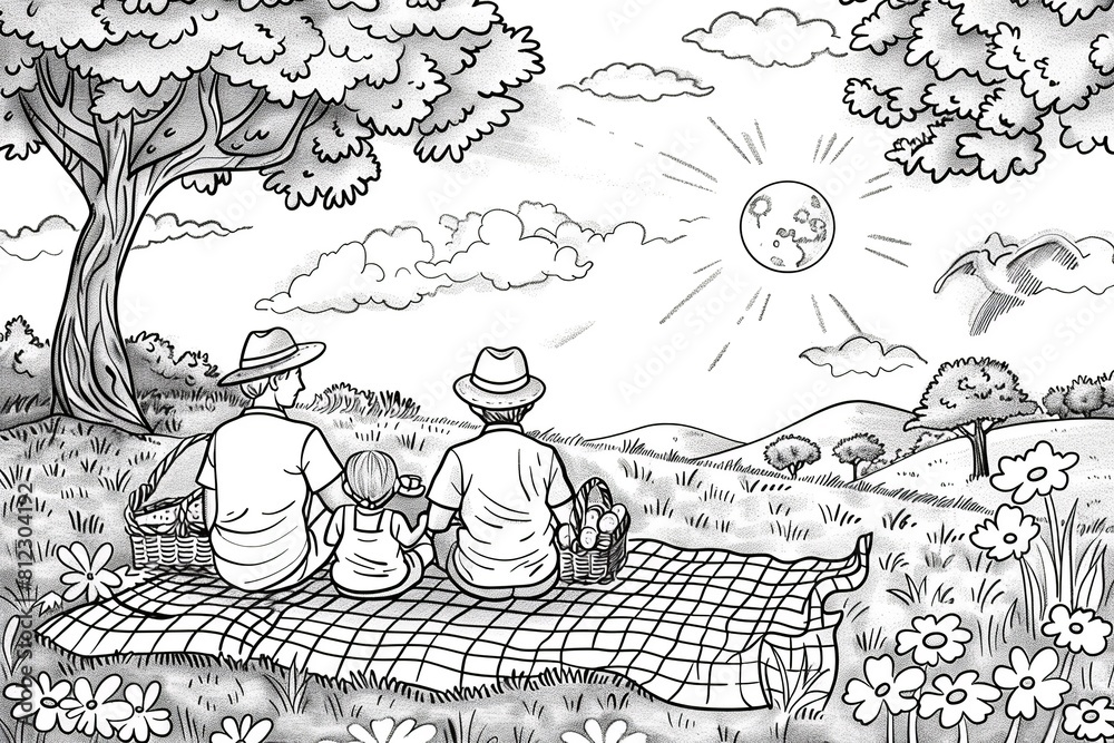 A delightful coloring picture for Kids Ministry, featuring a ...