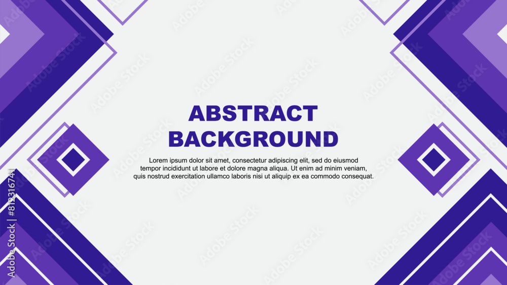 Abstract Deep Purple Background Design Template. Abstract Banner ...