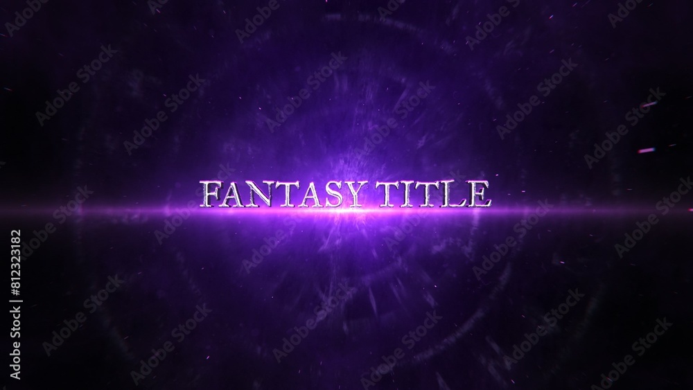Fantasy Title Stock Template | Adobe Stock
