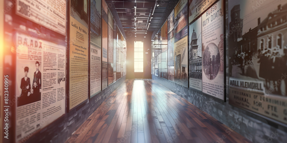 Walls of History: A chronological display of the city's past, with ...