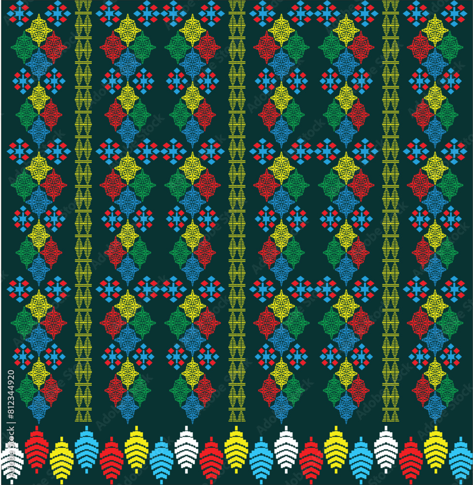 Unique Nusa Tenggara batik motif 5. Editable and ready to print. Stock ...