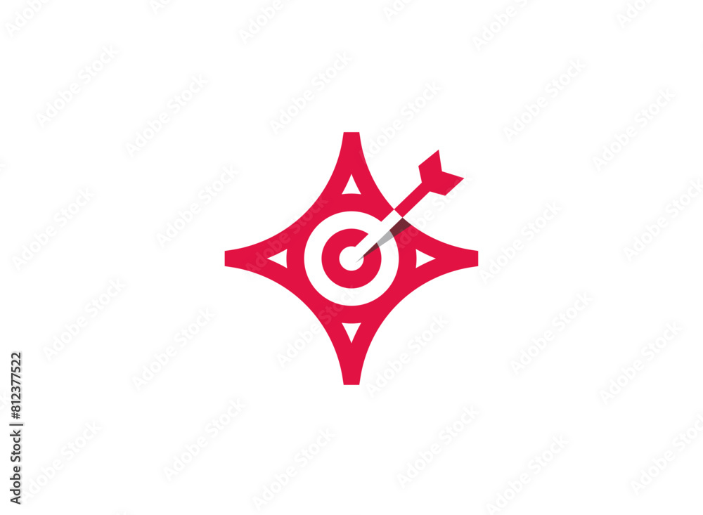 Introducing our Star Target Logo Design Template, this logo used for ...