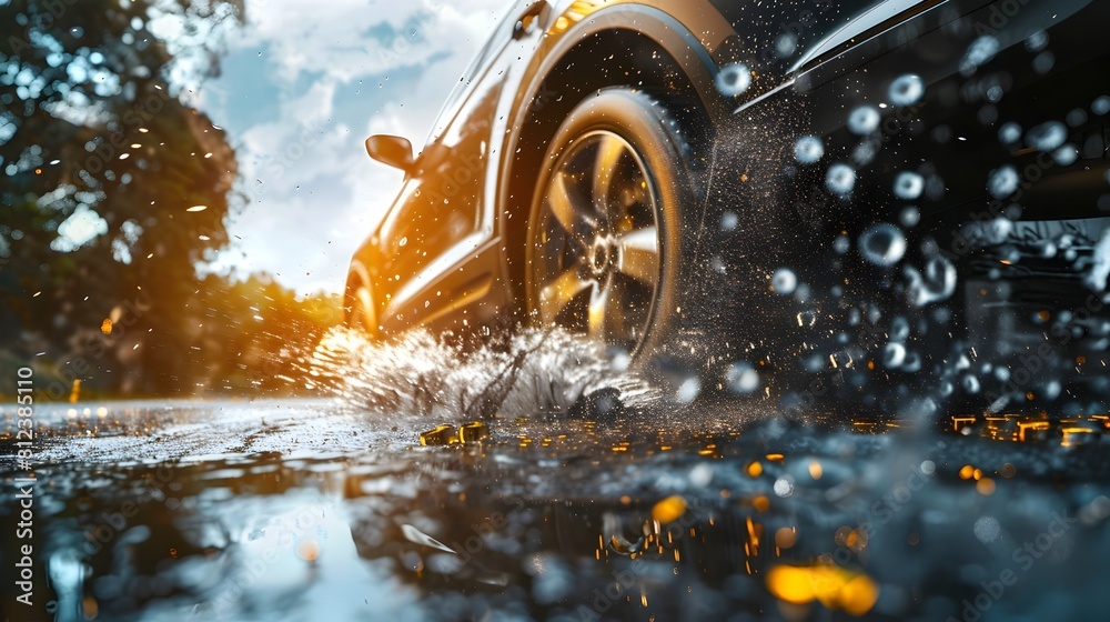 Dynamic Tire Testing in Wet Road Conditions with Splashing Water and ...