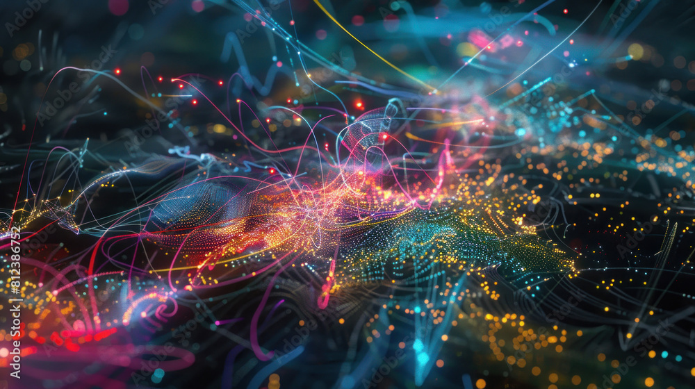 Dynamic visuals depict our interconnected world, where technology ...