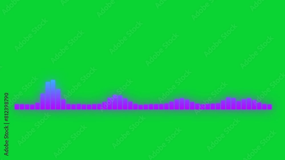 Audio Spectrum, Element Stock Overlay 4k Animation Stickers Video, with ...