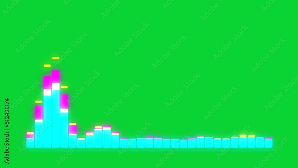 Audio Spectrum, Element Stock Overlay 4k Animation Stickers Video, with ...