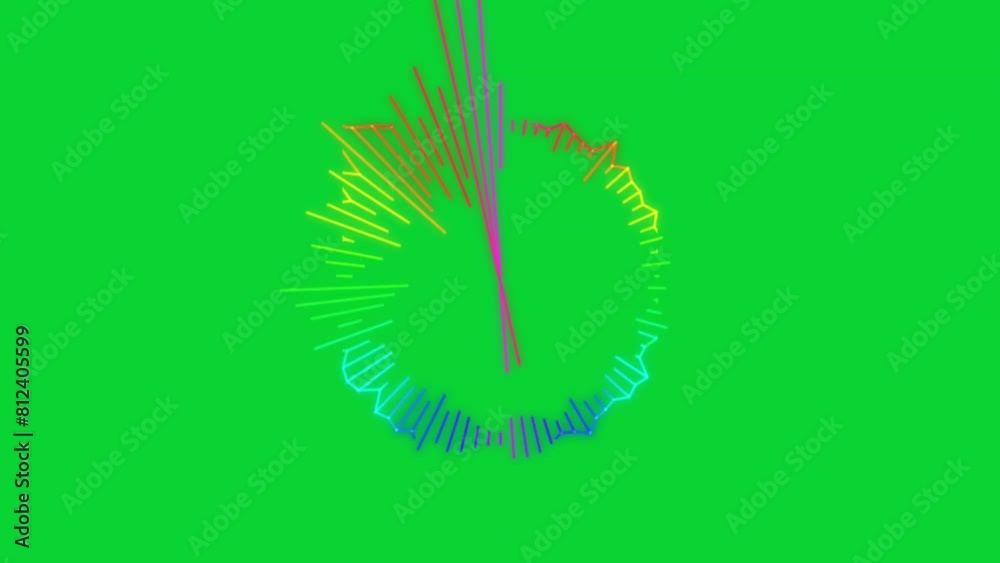 Music Visualizer, Element Stock Overlay 4k Animation Stickers Video ...