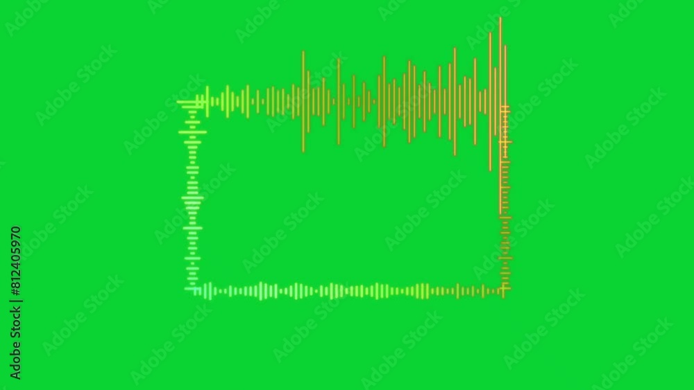 Music Visualizer, Element Stock Overlay 4k Animation Stickers Video ...