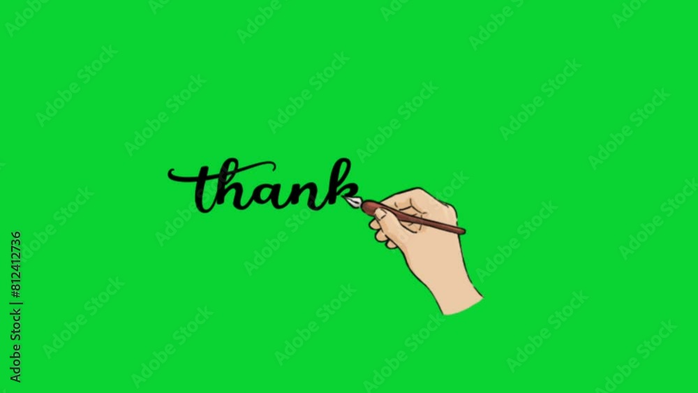 Vídeo do Stock: Thank You animated, Element Stock Overlay 4k Animation ...