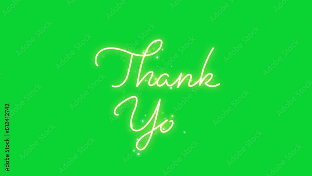 Vidéo Stock Thank You animated, Element Stock Overlay 4k Animation ...