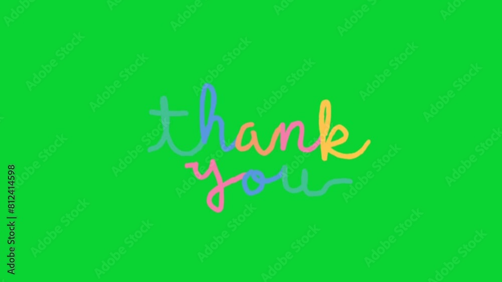 Thank You animated, Element Stock Overlay 4k Animation Stickers Video ...
