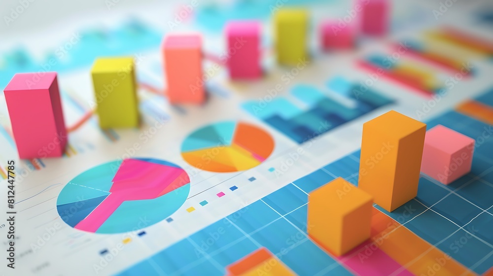 Full color element infographics with beautiful fixed background colors ...