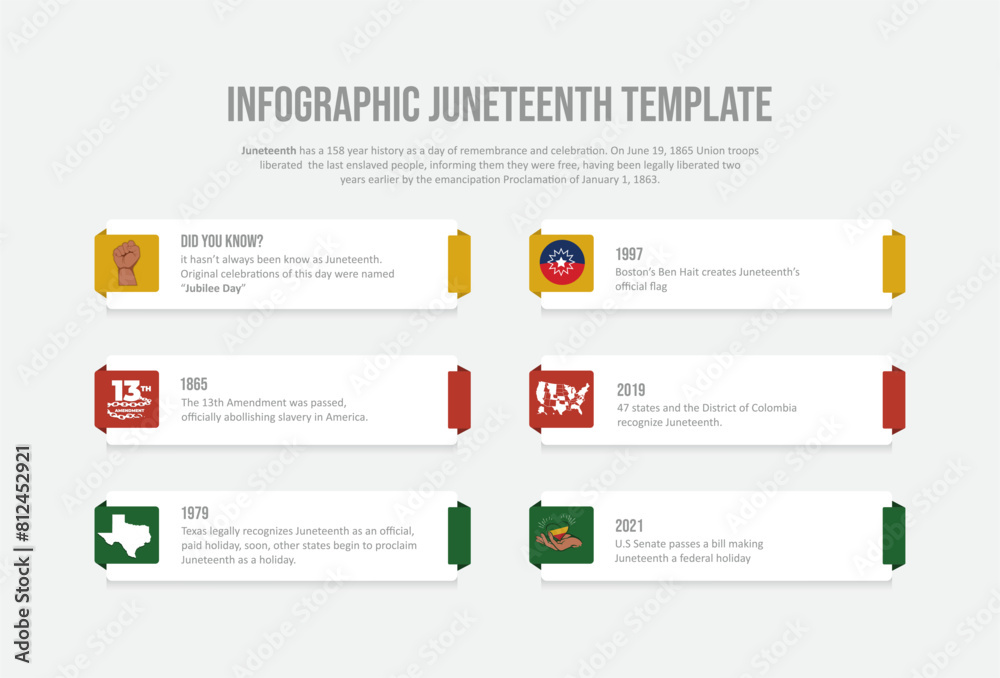 Juneteenth - infographic vector illustration design, Juneteenth Day ...