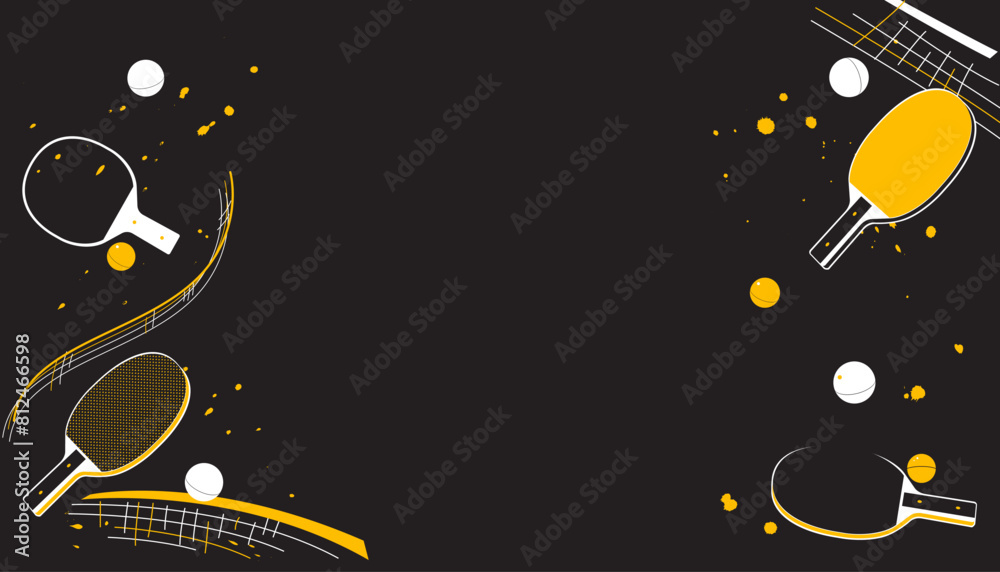 Table tennis abstract background design. The sports concept Stock ...