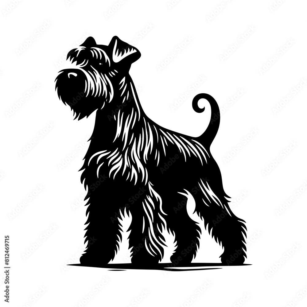 Miniature Schnauzer Vector Silhouette - Capturing the Distinctive Look ...